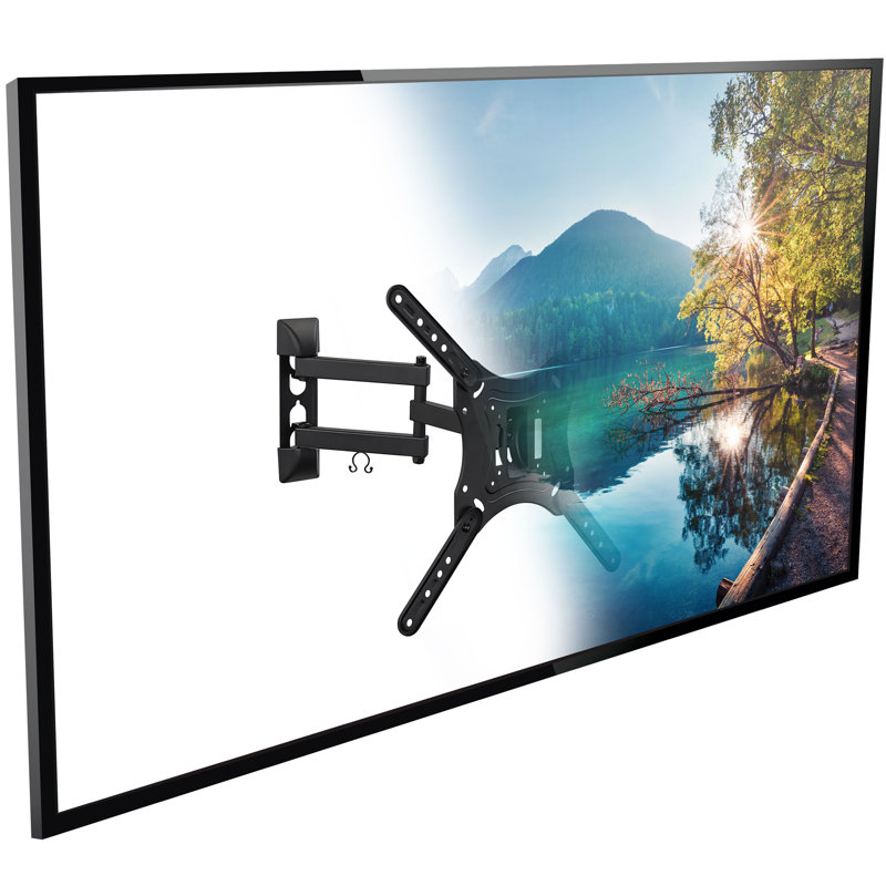 Mount-it Full Motion TV Wall Mount Monitor Wall Bracket w/ Articulating Arm | Fits 26 - 55 in ...